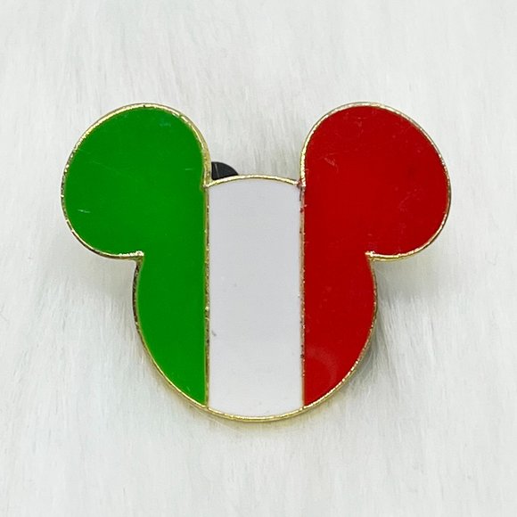 Disney | Jewelry | 525 Disney Mickey Icon Italian Flag Pin | Poshmark